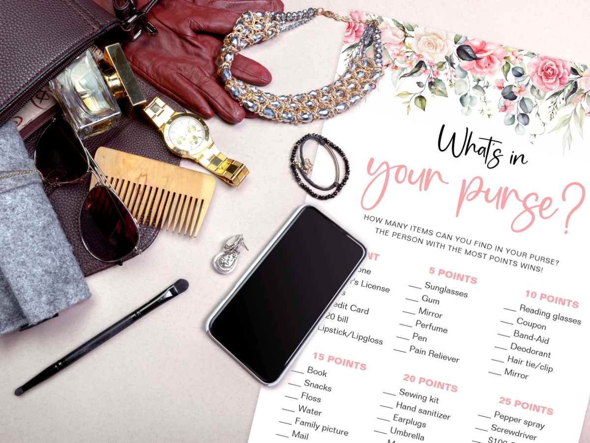What's In Your Purse? Game + FREE Printables