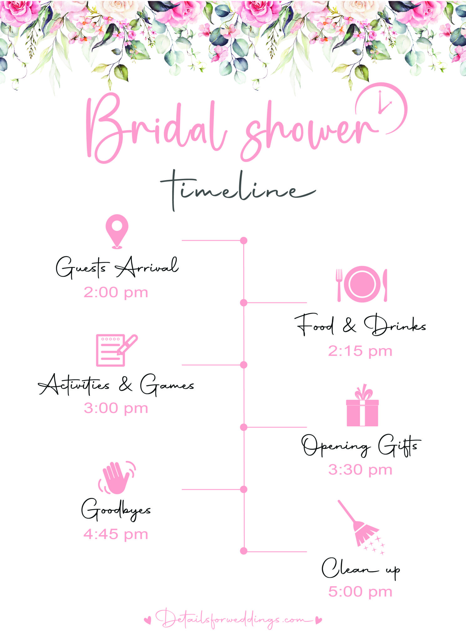 Bridal Shower Timeline: Step by Step Schedule Of Events
